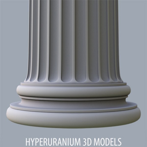 Ionic Column Corner Obj