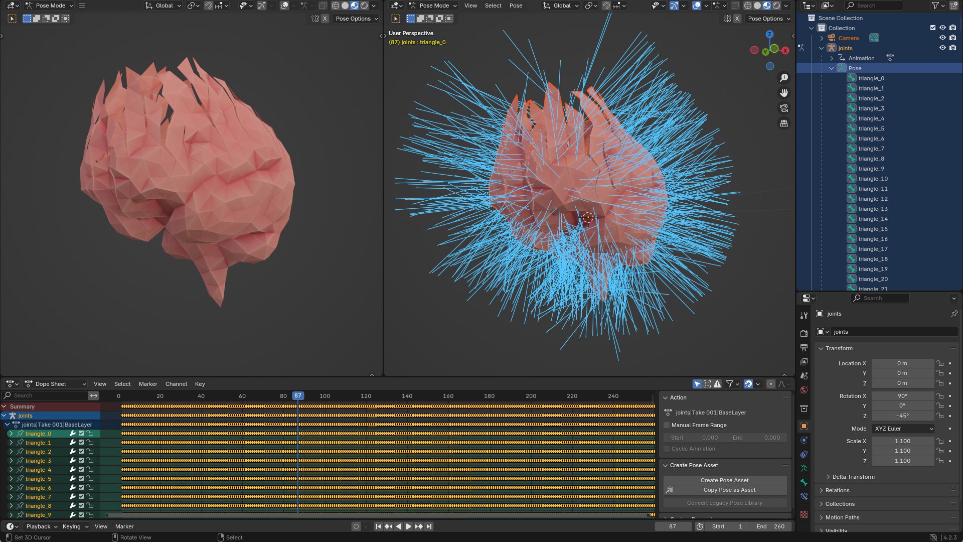 Origami Human Brain Unfolding Growing Animation Model - TurboSquid 2351340
