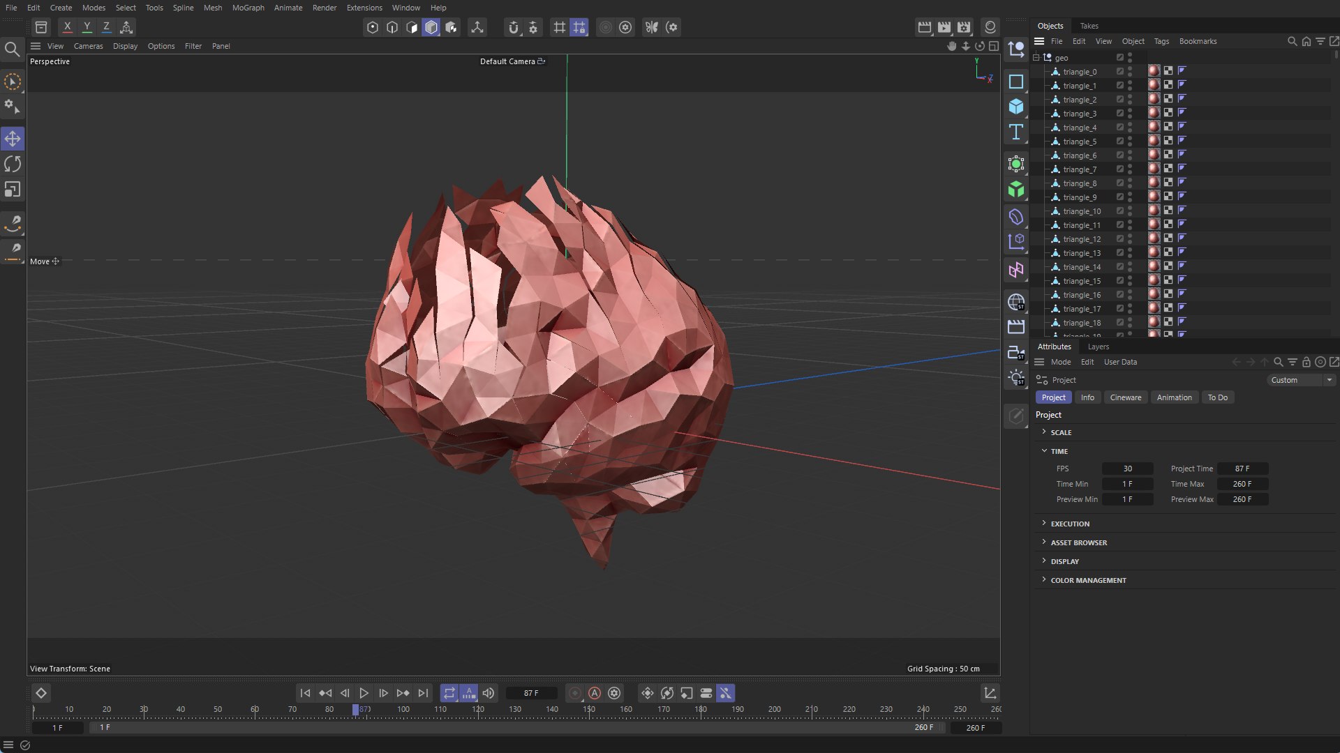 Origami Human Brain Unfolding Growing Animation Model - TurboSquid 2351340