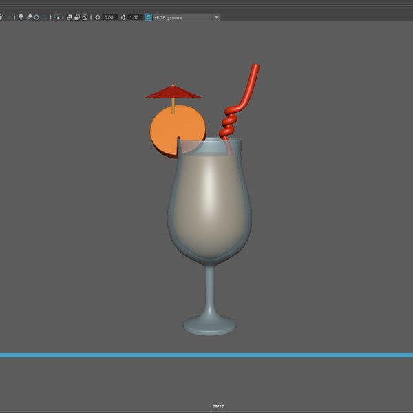 3D cocktail cartoon model - TurboSquid 1554707