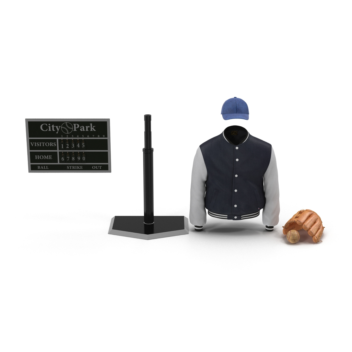 3d baseball 6 model