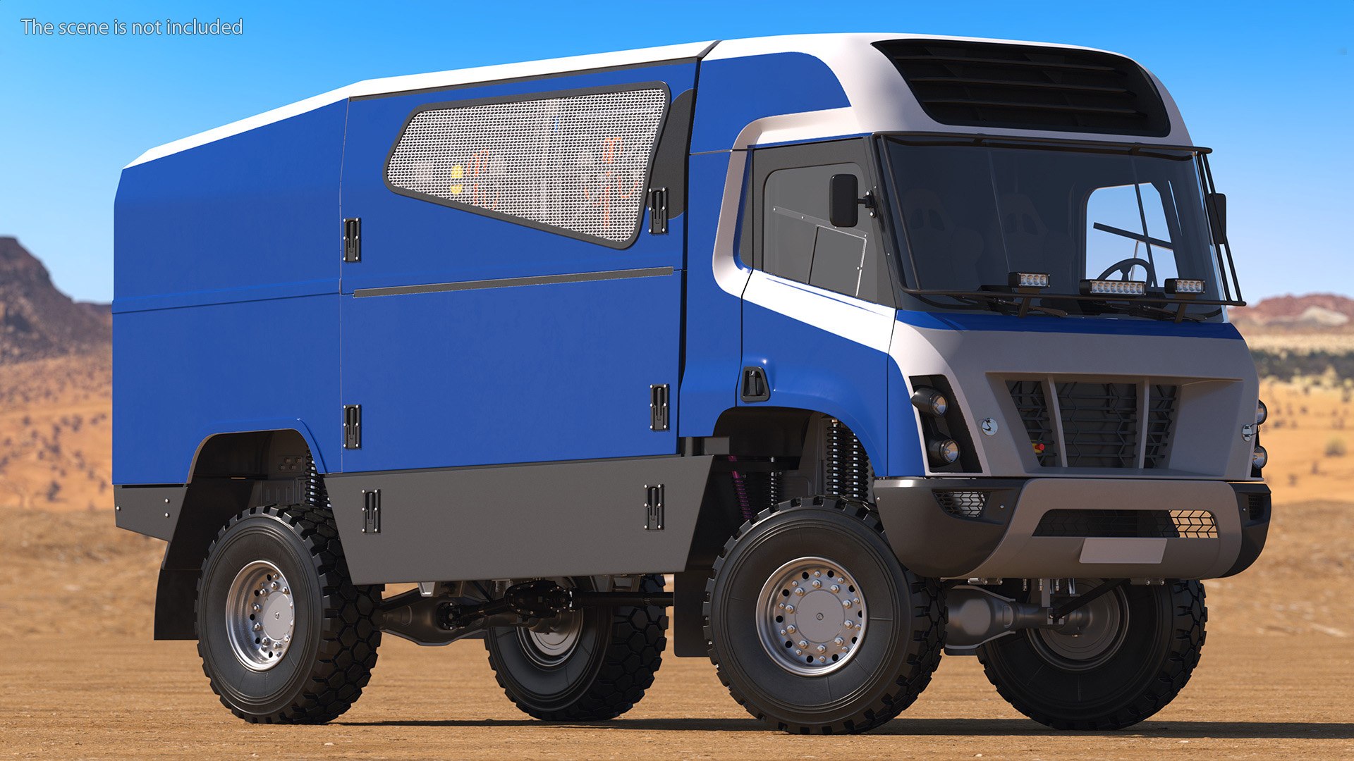 Hydrogen Racing Truck Simple Interior Rigged for Maya model ...