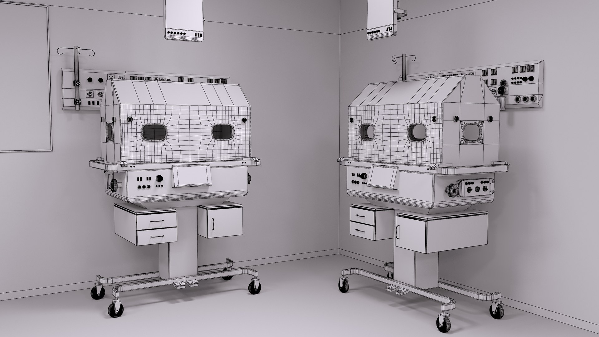 Neonatal Intensive Care Unit Model - TurboSquid 1875076