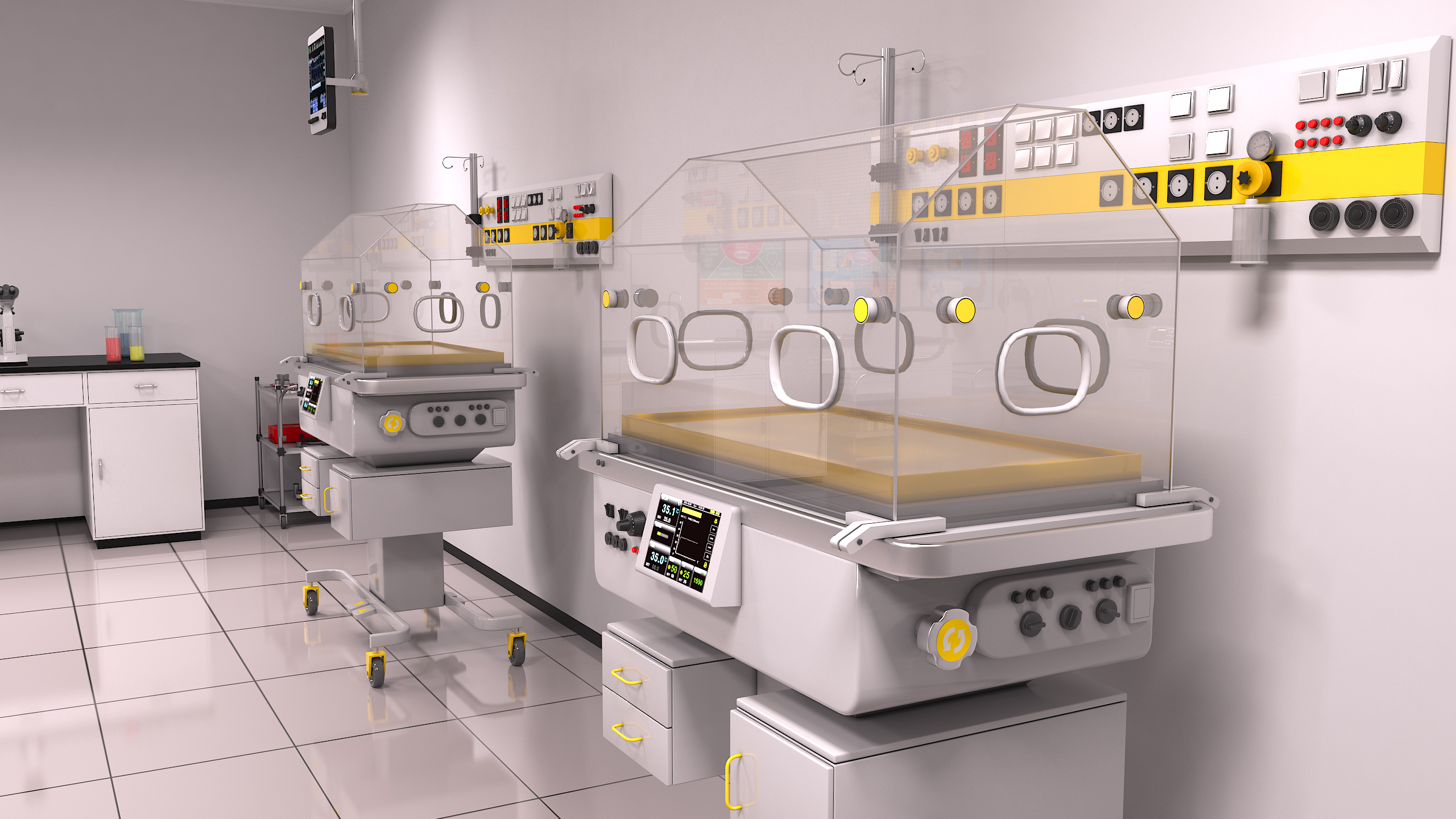 Neonatal Intensive Care Unit model - TurboSquid 1875076