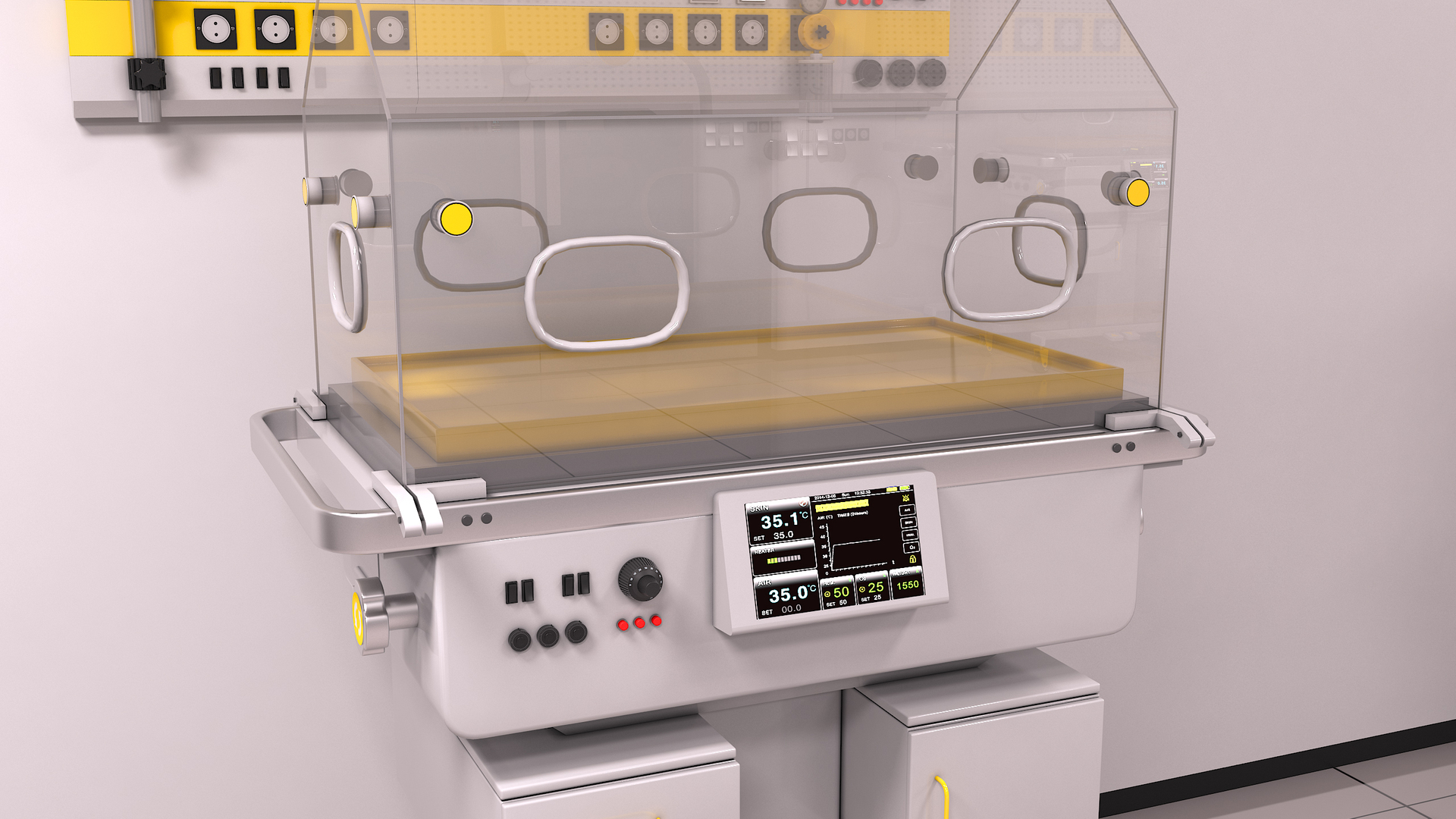 modelo 3d Unidad de cuidado intensivo neonatal - TurboSquid 1875076