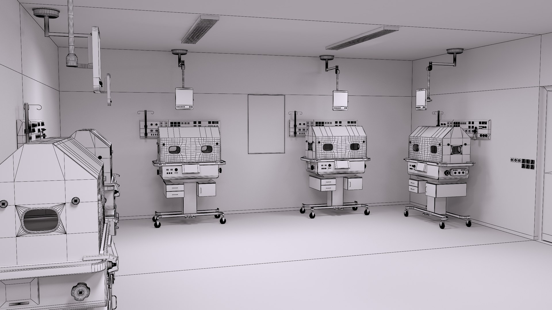 Neonatal Intensive Care Unit Model - TurboSquid 1875076