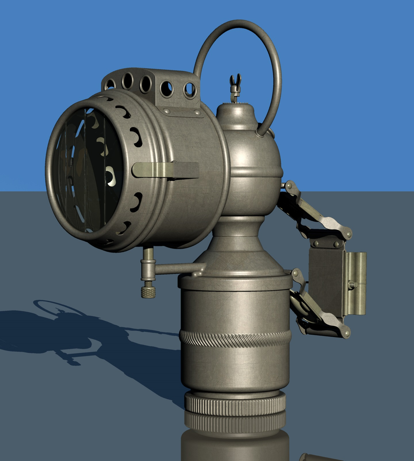 Acetylene bicycle lamp 3D model - TurboSquid 1397465