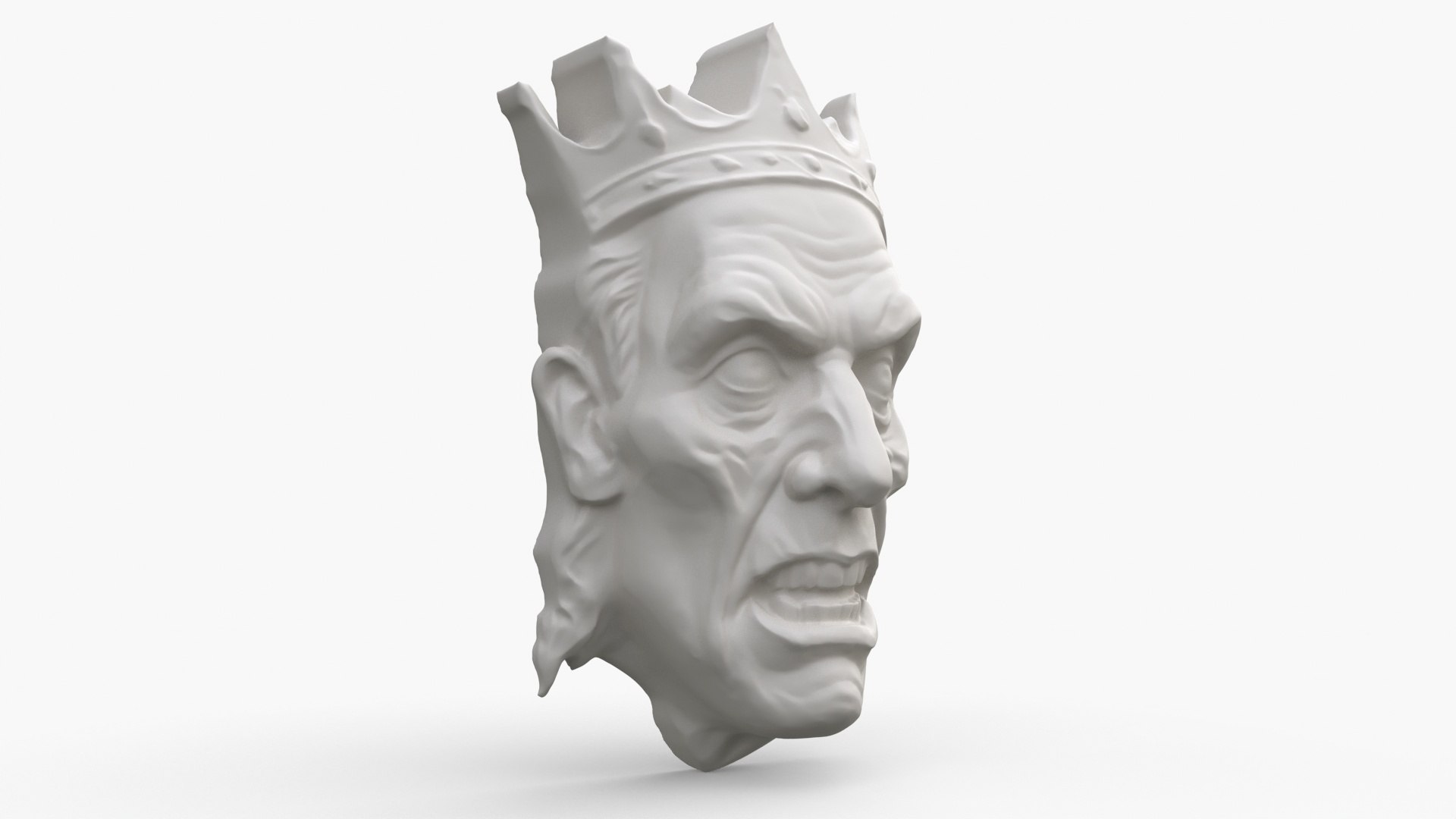 King Face Bas-relief 3 3D Model - TurboSquid 2266881