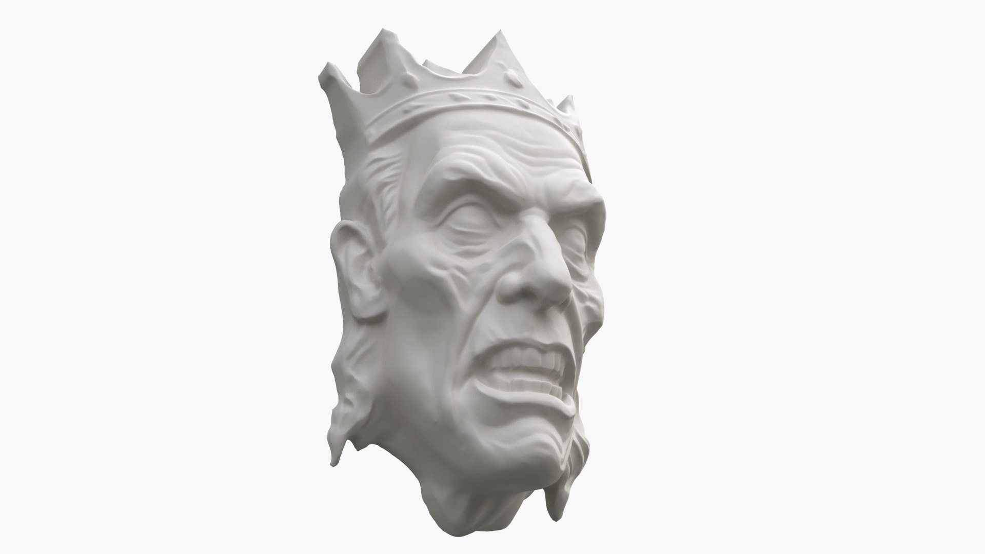King Face Bas-relief 3 3D Model - TurboSquid 2266881