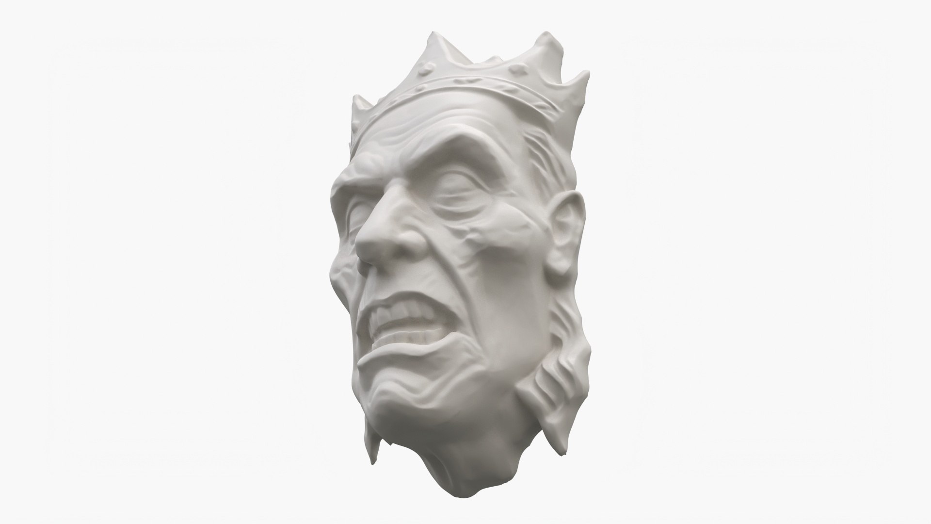 King Face Bas-relief 3 3D Model - TurboSquid 2266881