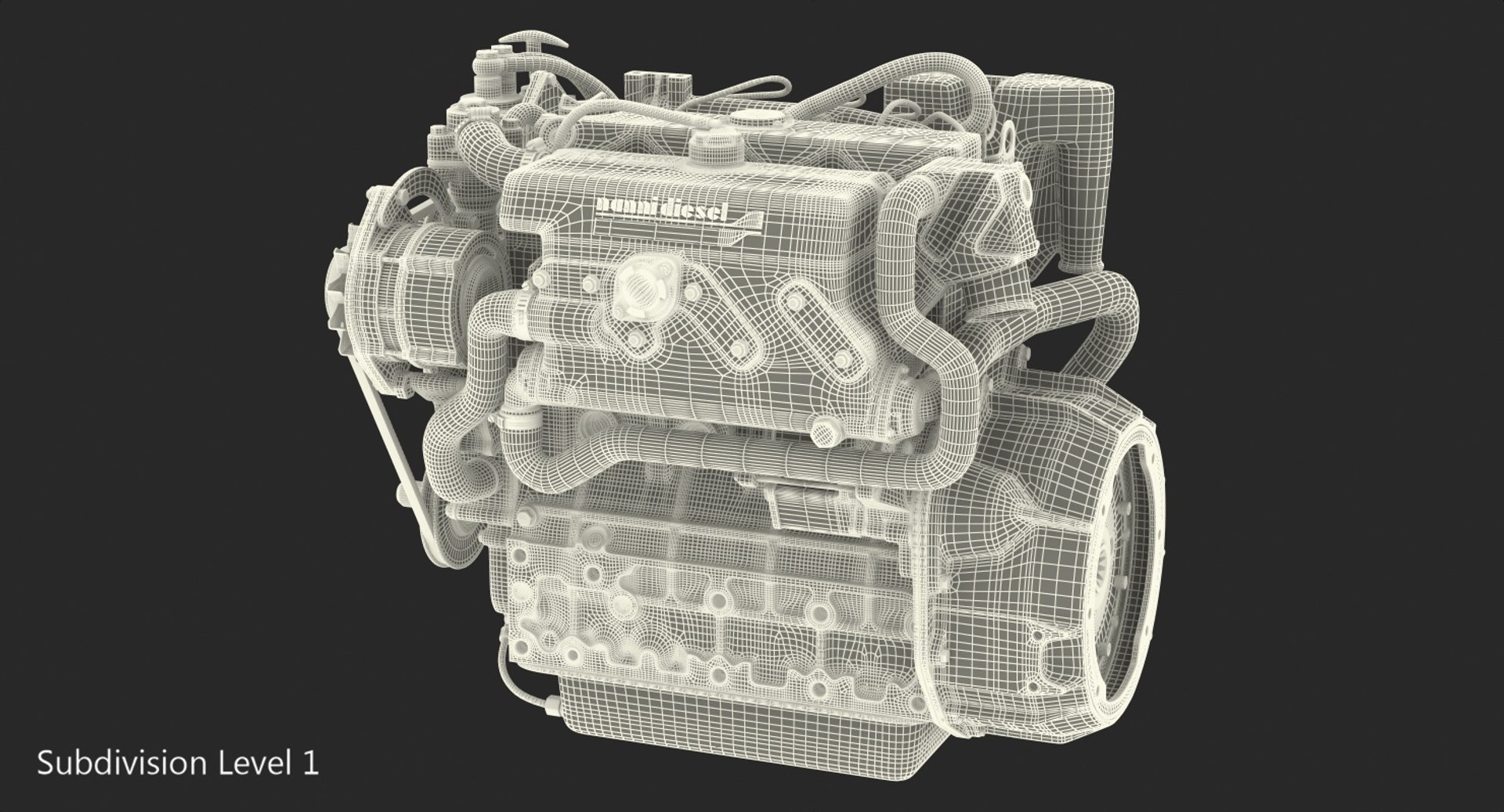 Nanni diesel 4 cylinder 3D - TurboSquid 1400918