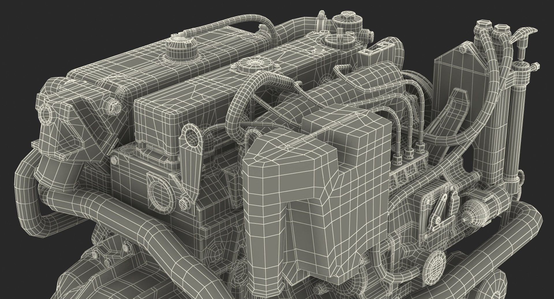 Nanni diesel 4 cylinder 3D - TurboSquid 1400918