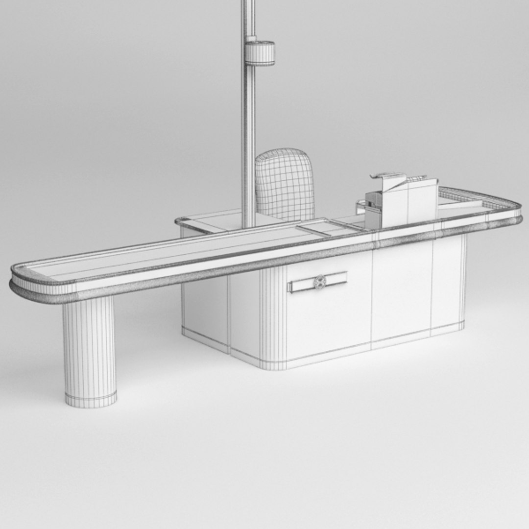 3d Model Of Cash Counter