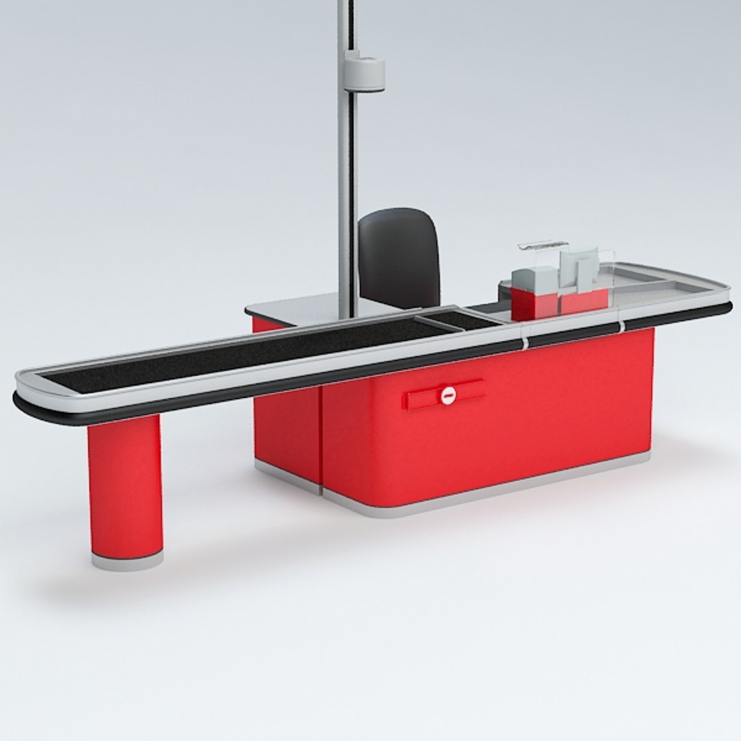 3d Model Of Cash Counter