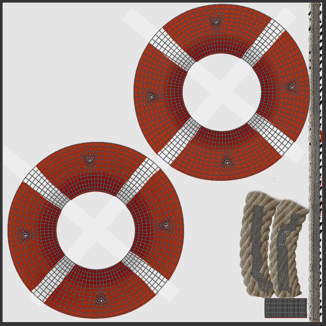 3D Model Life Buoy Pbr - TurboSquid 1536101