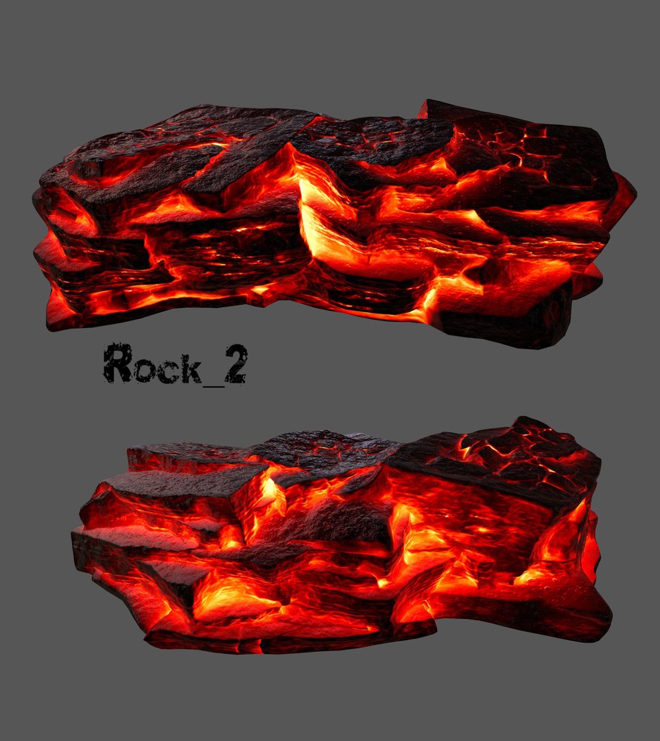3D Lava Rock - TurboSquid 1201175