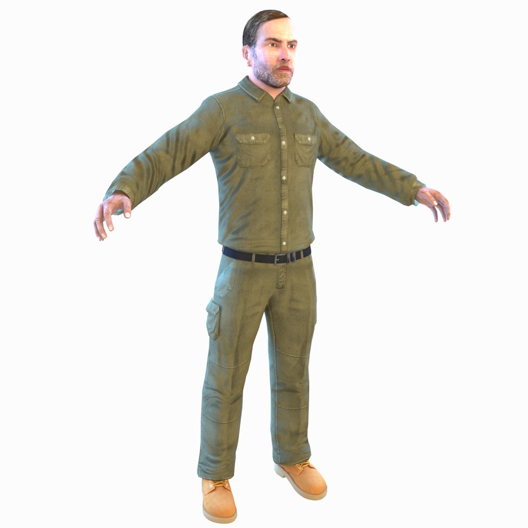 Worker Man Helmet Model - TurboSquid 1484714