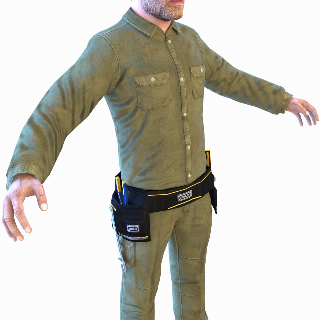 Worker Man Helmet Model - TurboSquid 1484714