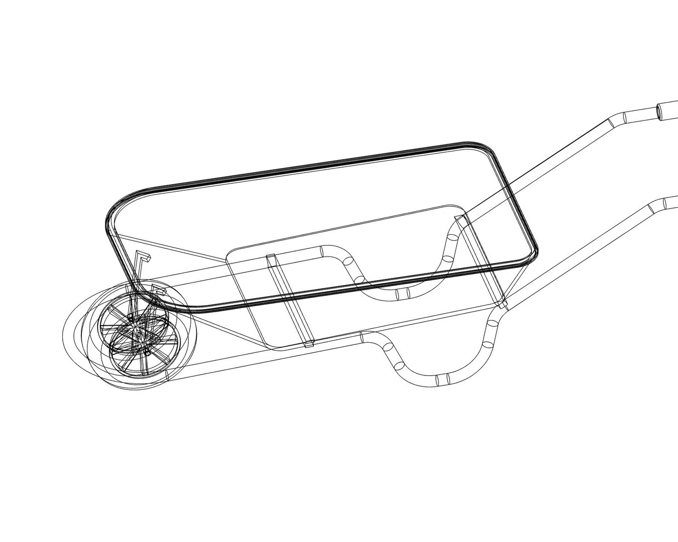 Wheelbarrow 3D Model - TurboSquid 2005948
