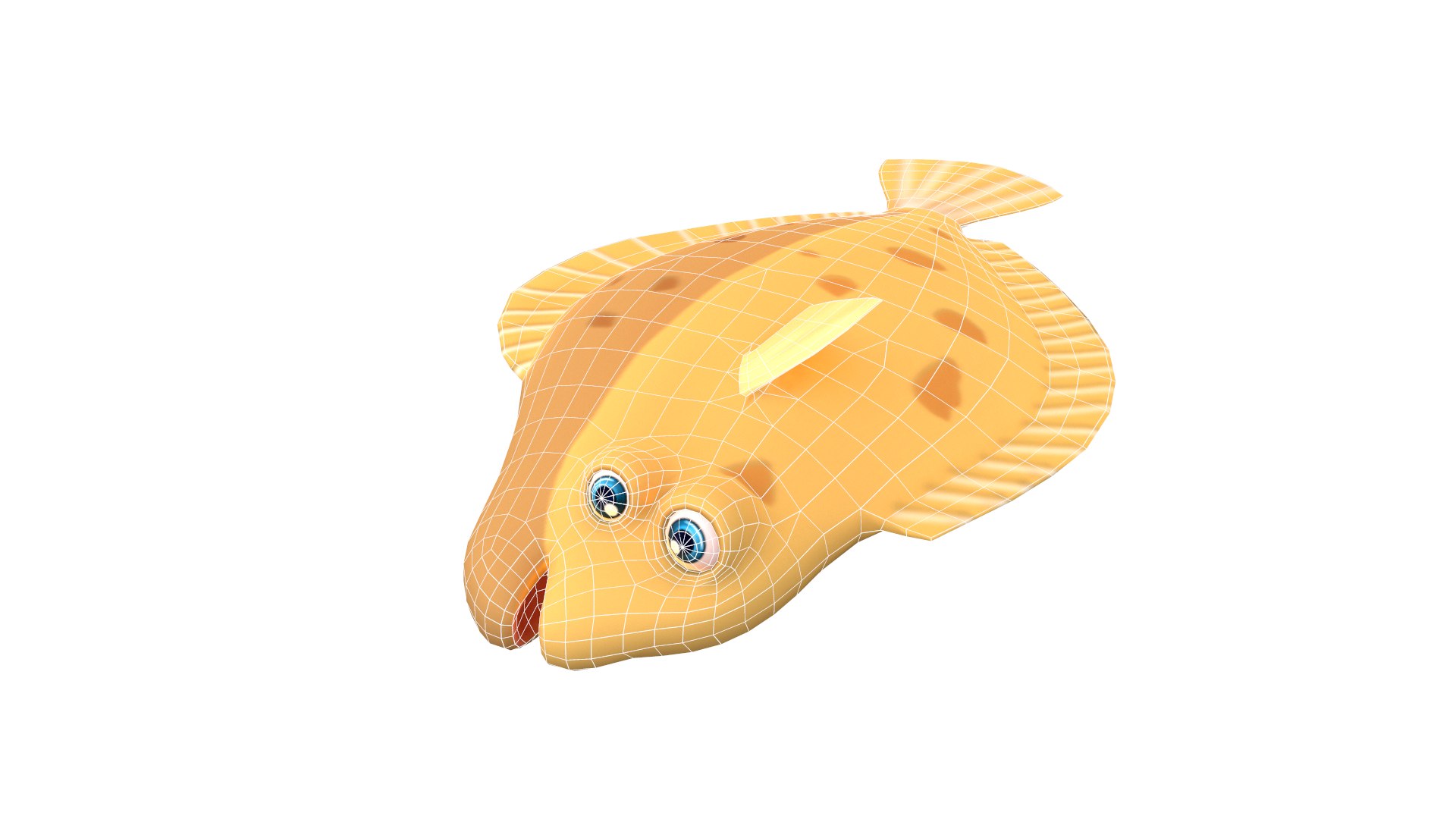 Common Dab Fish Toon 3D - TurboSquid 1586161
