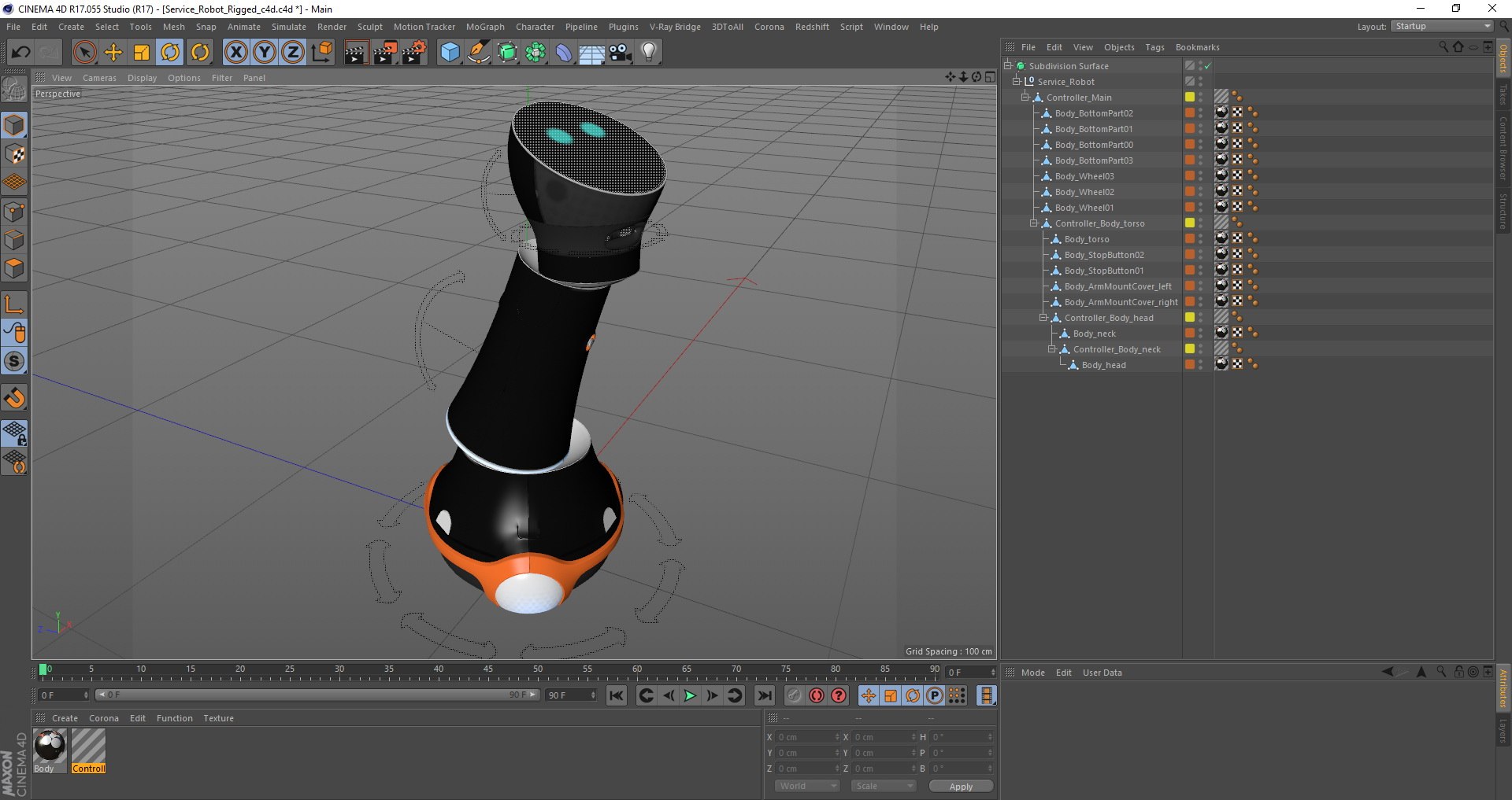 Service Robot Rigged 3D Model - TurboSquid 1602572