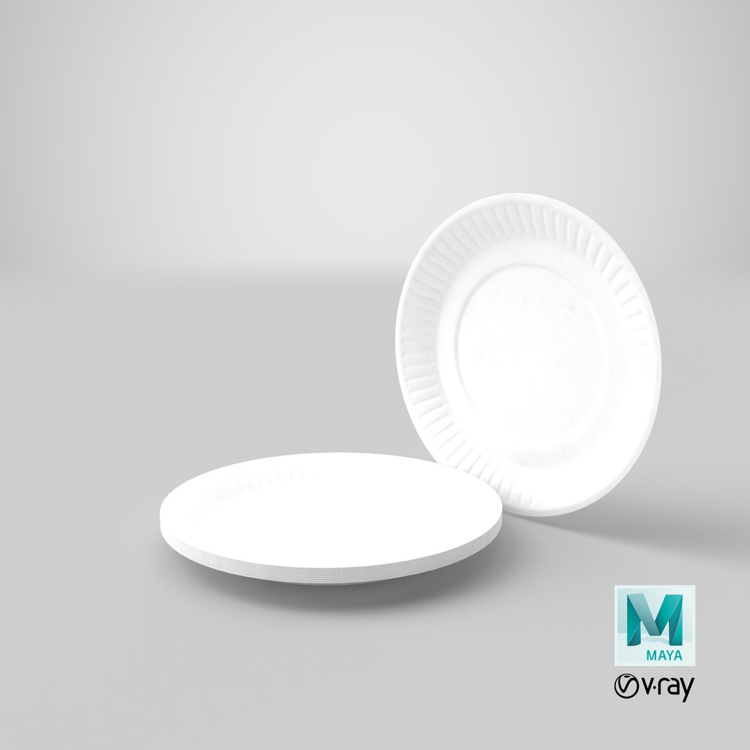 3D Paper Plate - TurboSquid 1851115