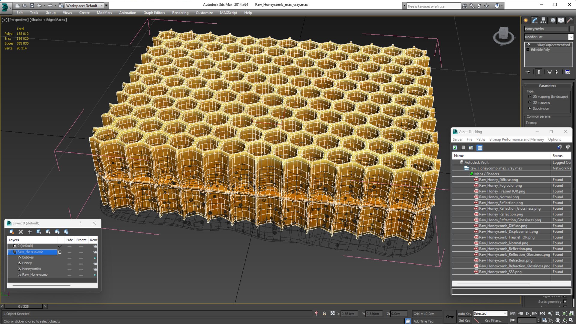 Raw Honeycomb 3D model - TurboSquid 2063028