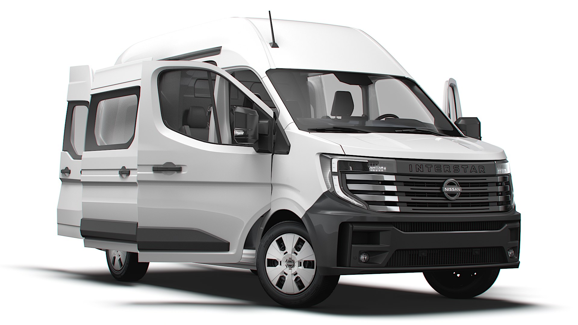 3D Nissan Interstar L2H3 CrewCab Van HQ Interior 2024 Model ...