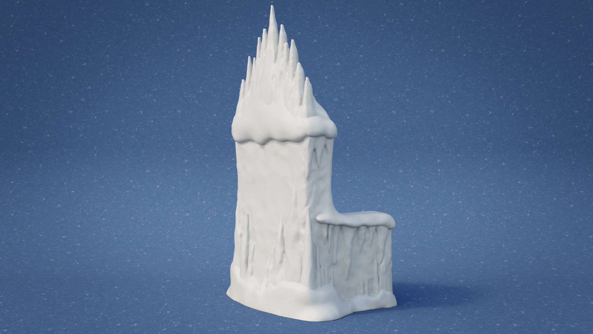 Ice Throne 3D Model - TurboSquid 2222559