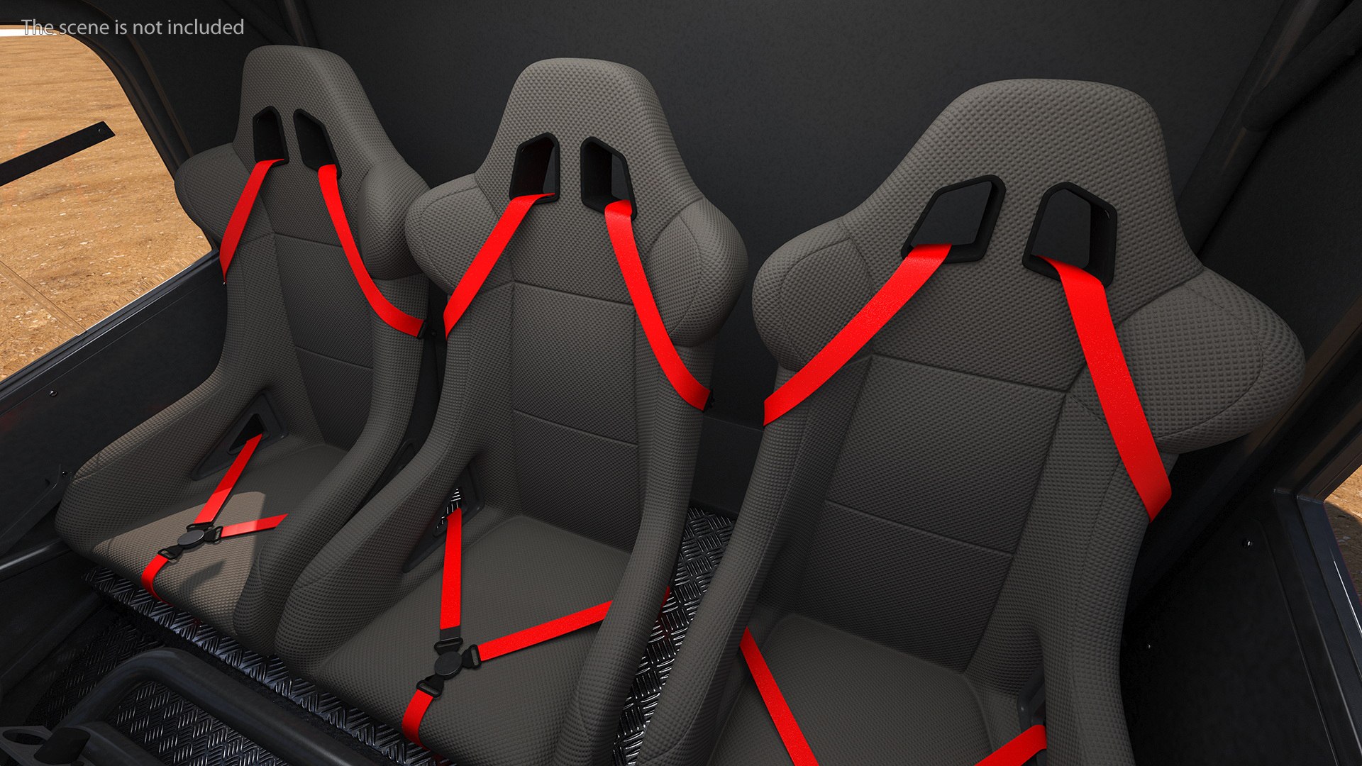 Racing Car Seats 3D Model - TurboSquid 2062991