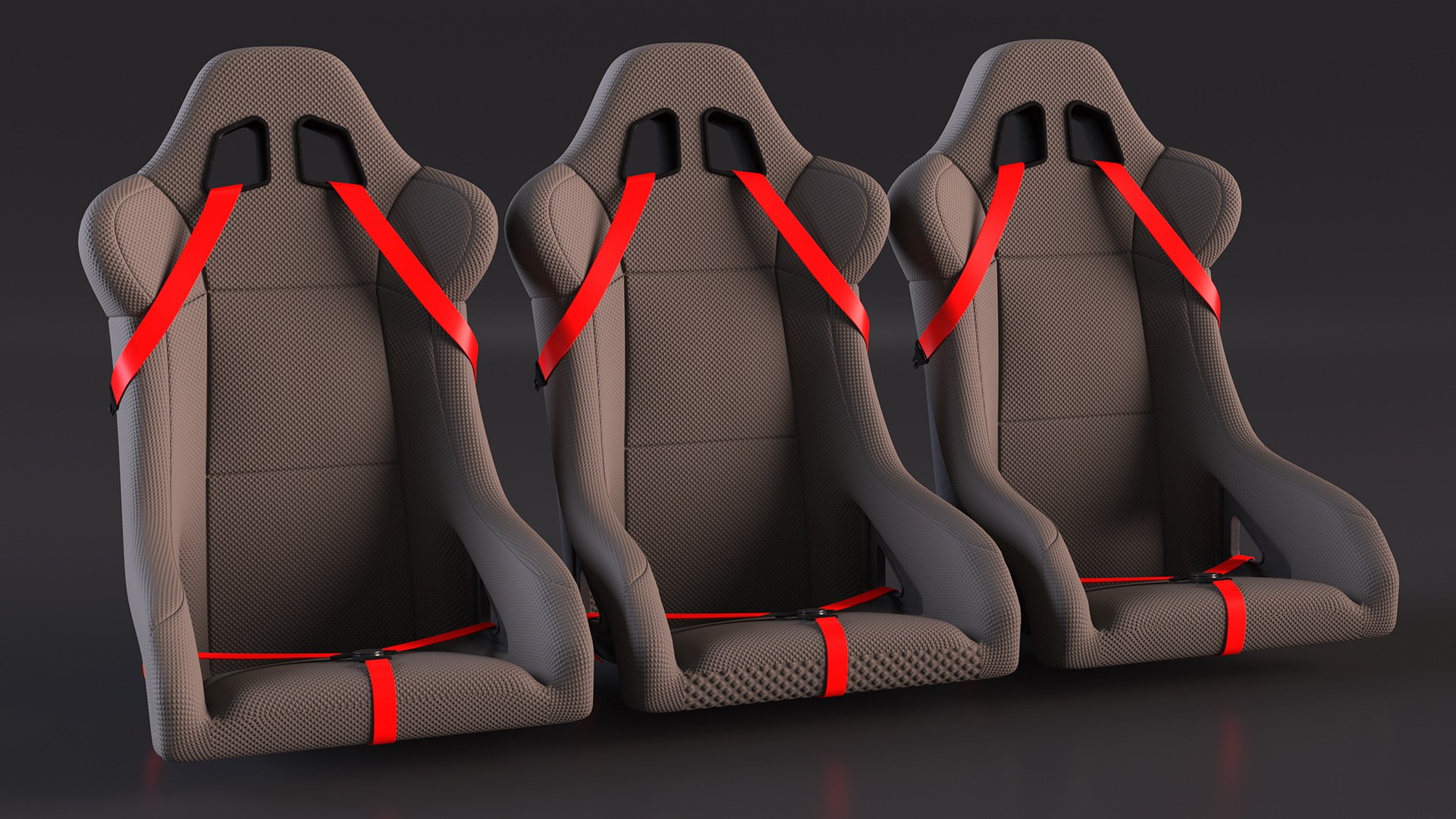 Racing Car Seats 3D Model - TurboSquid 2062991