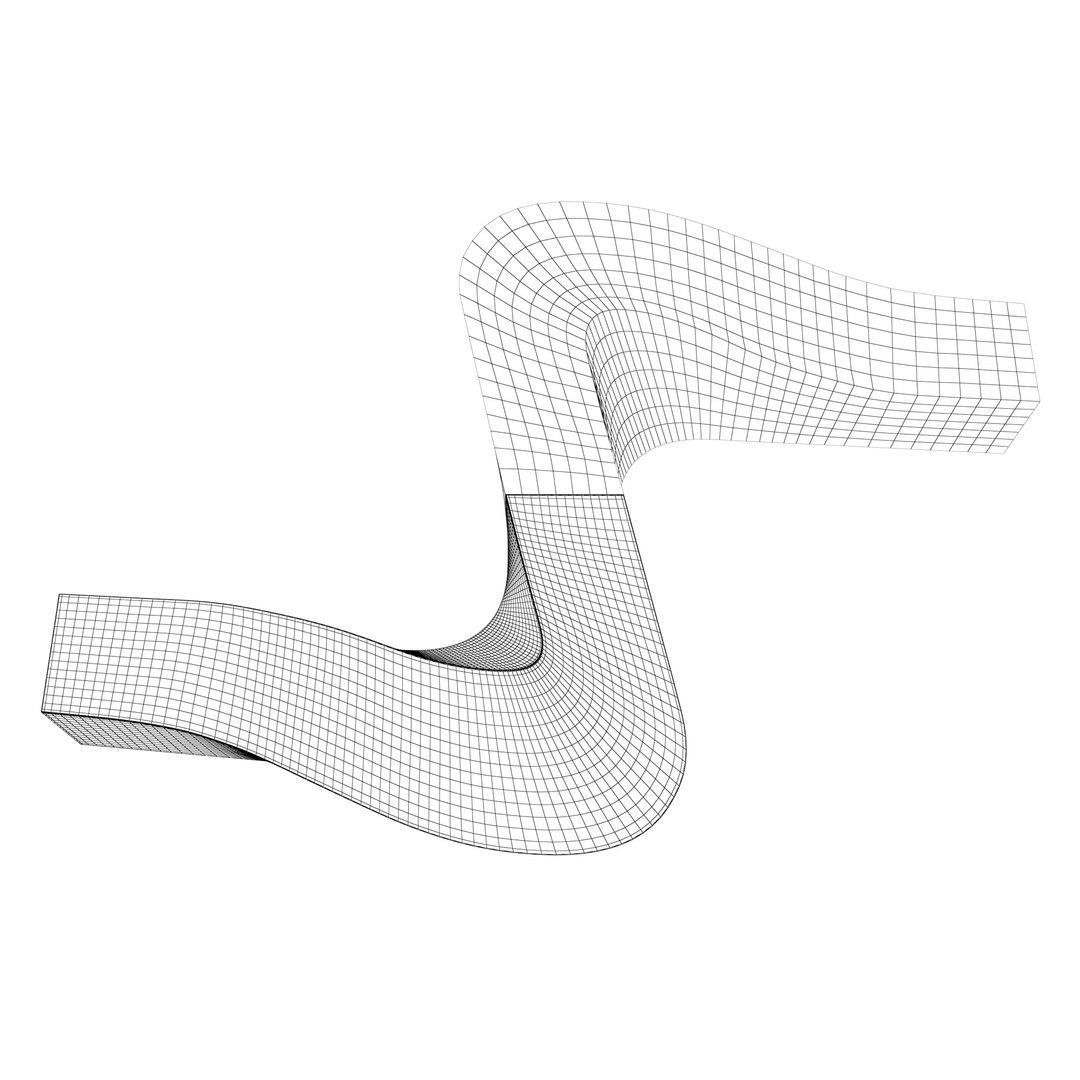 Bench Wave 3D model - TurboSquid 1892916