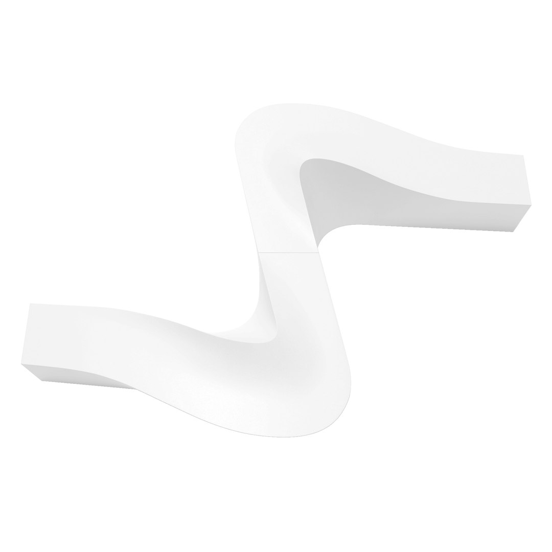 Bench Wave 3D model - TurboSquid 1892916