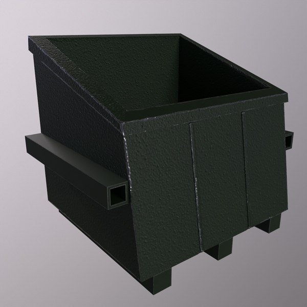 modelo 3d Basurero Game Ready Modelo 3D Low Poly Modelo 3D Low-poly ...