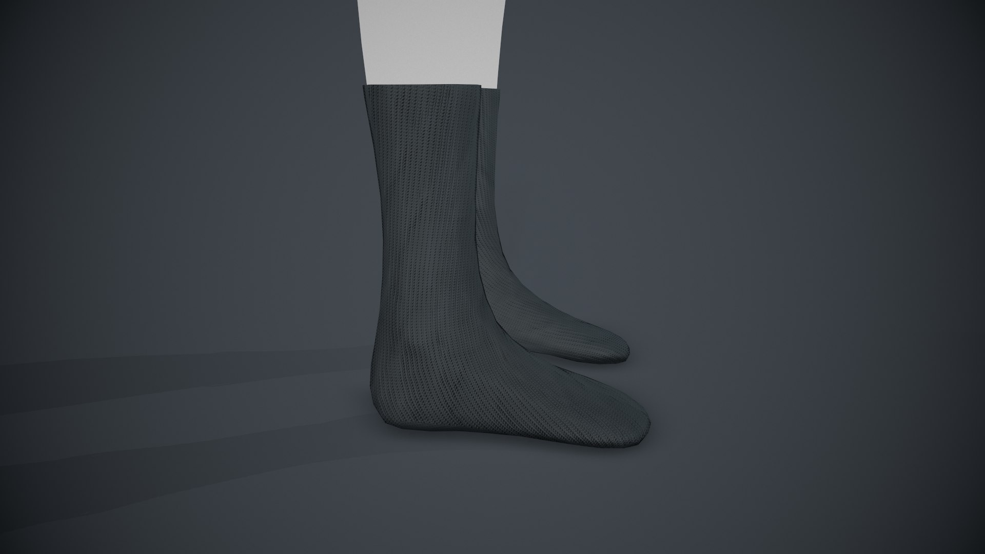 3D Black Socks Style 3 - TurboSquid 1986902