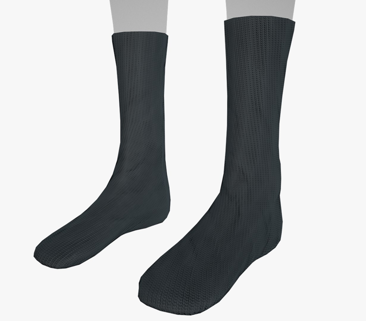 3D Black Socks Style 3 - TurboSquid 1986902