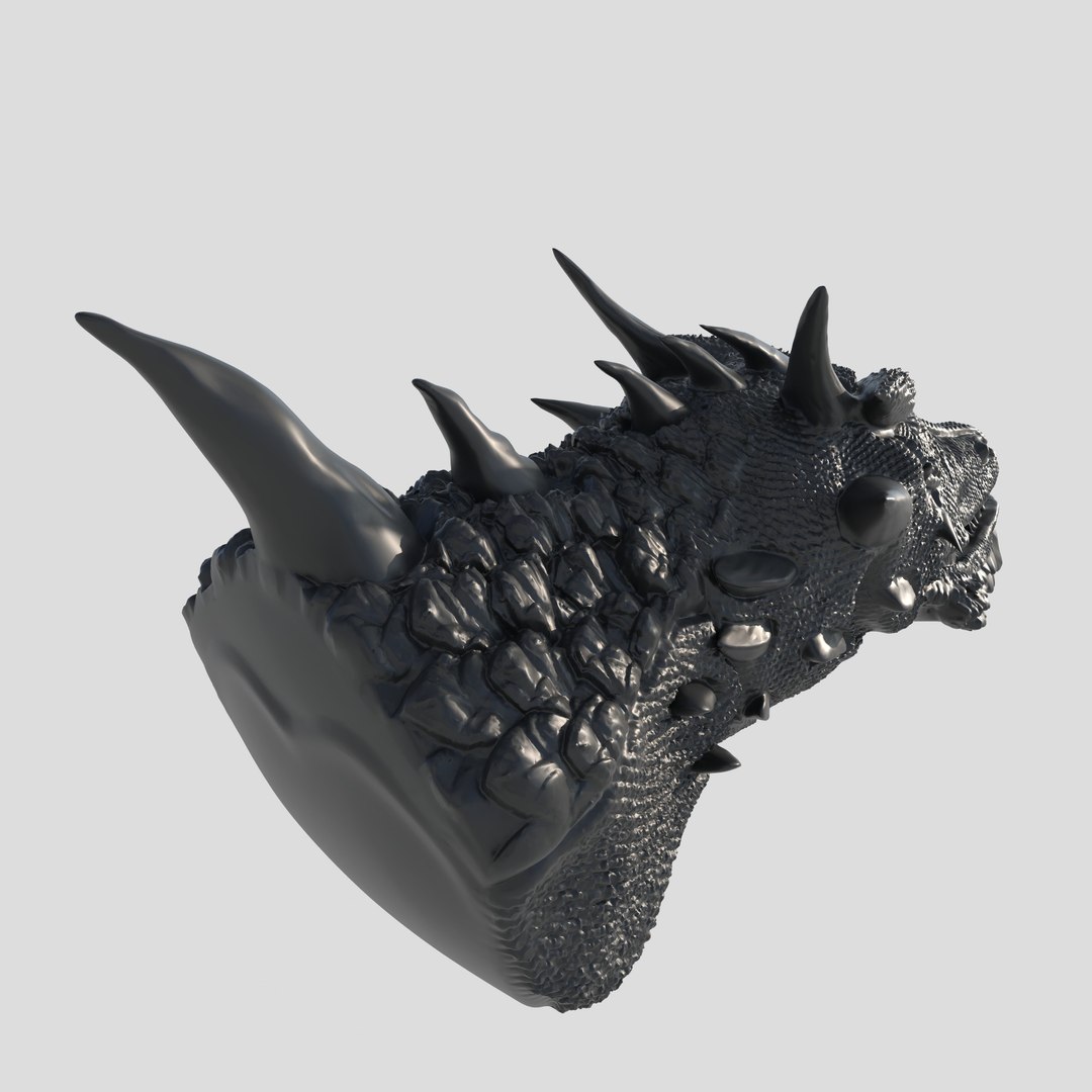 3D Dragon Head Model - TurboSquid 2345344