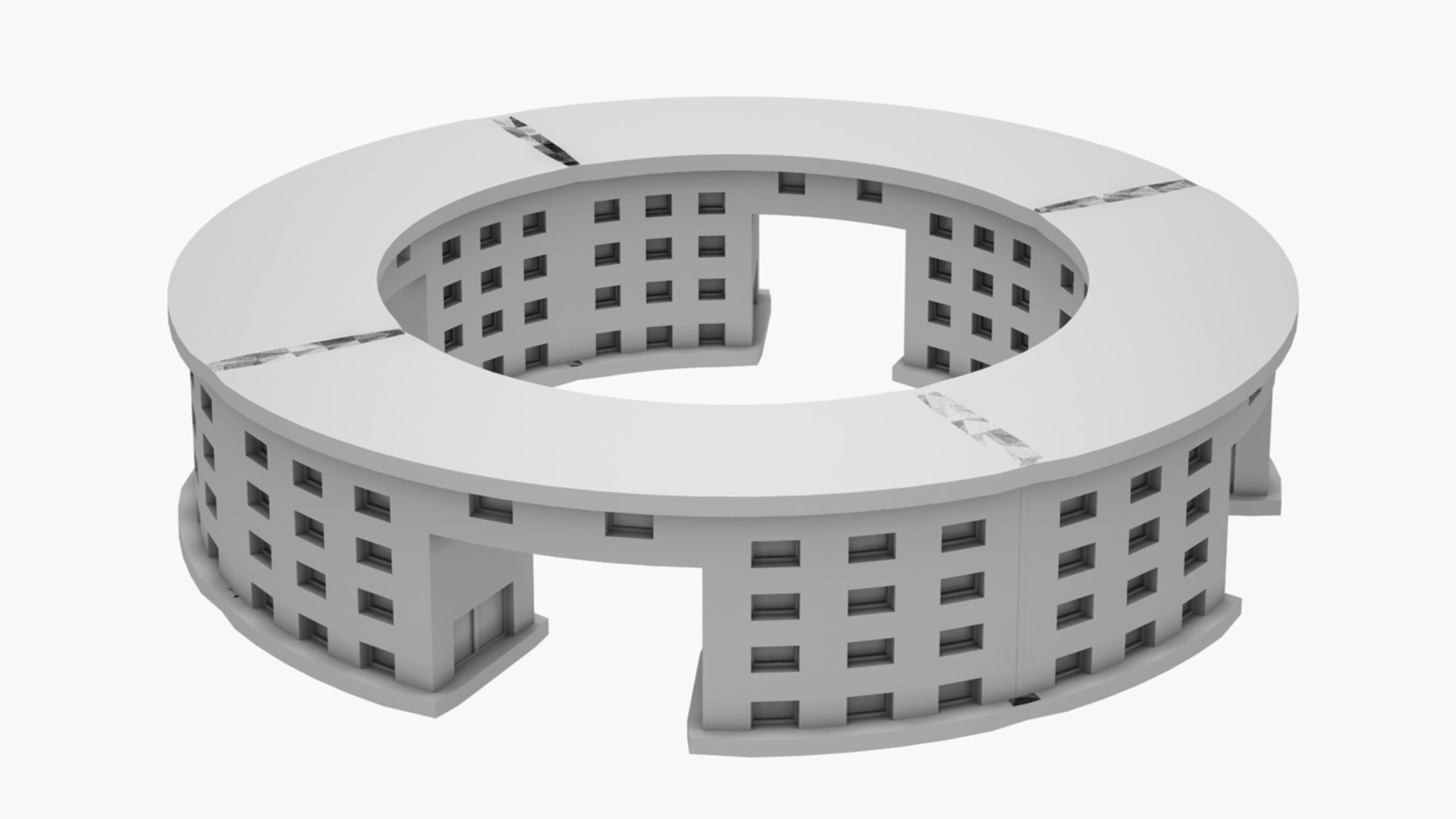 3D Hi-Tech Building 16 model - TurboSquid 2063289