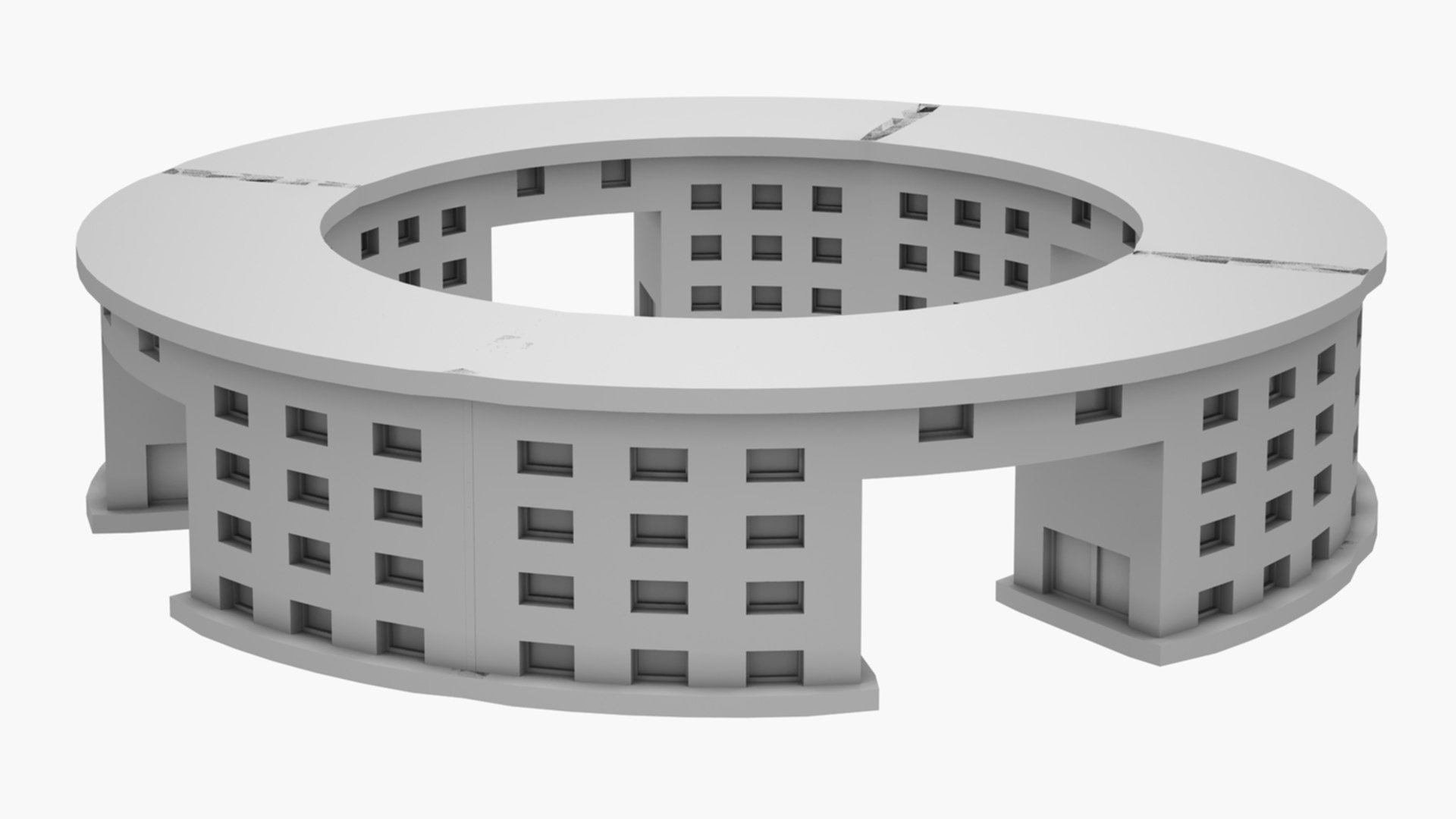 3D Hi-Tech Building 16 model - TurboSquid 2063289
