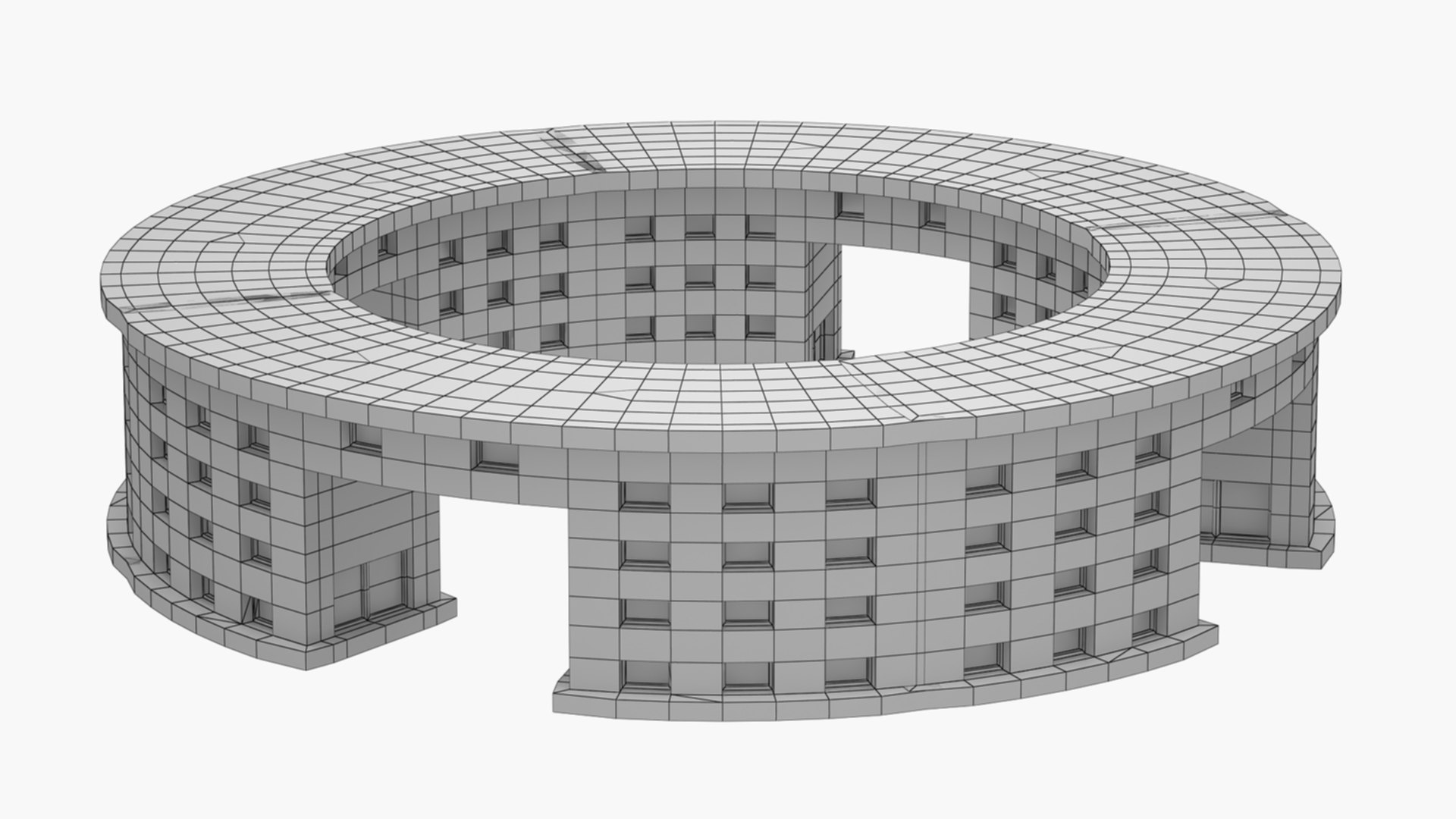 3D Hi-Tech Building 16 model - TurboSquid 2063289