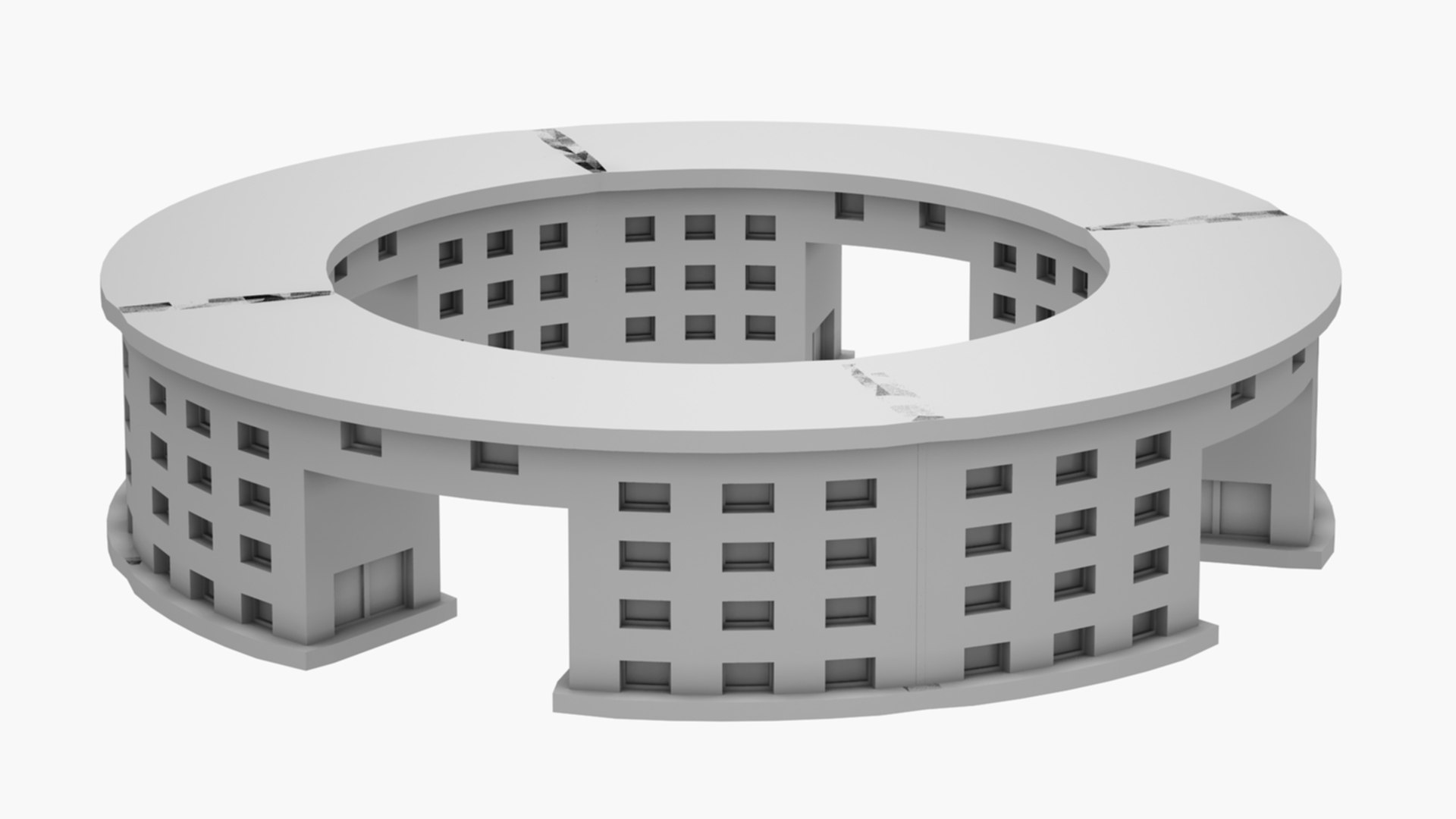 3D Hi-Tech Building 16 model - TurboSquid 2063289