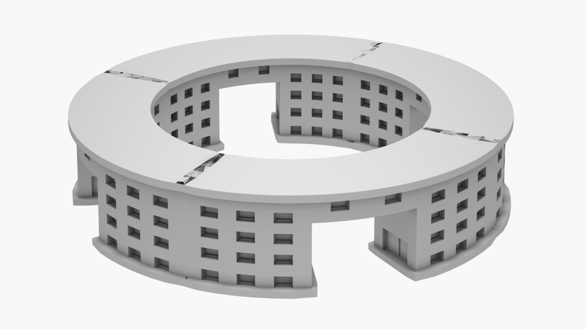 3D Hi-Tech Building 16 model - TurboSquid 2063289