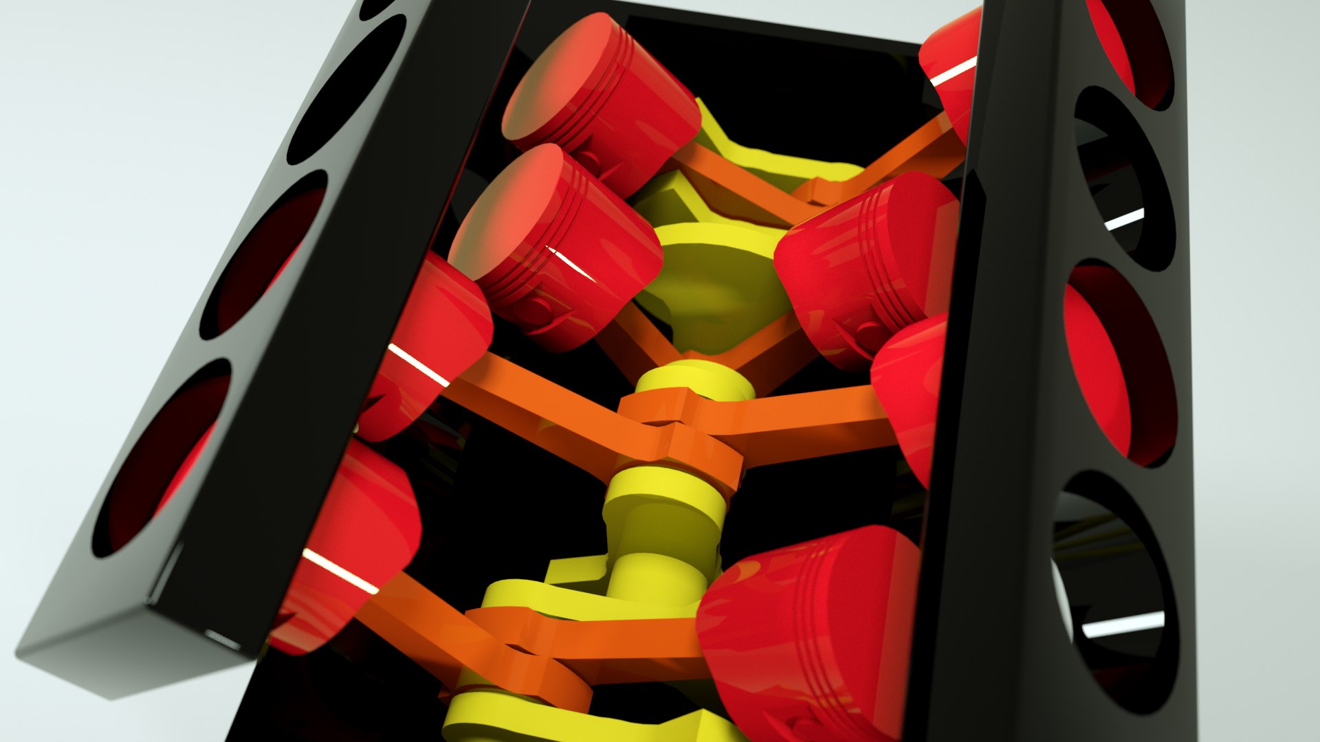 V8 Engine Animated - Octane Render 3D - TurboSquid 1793364