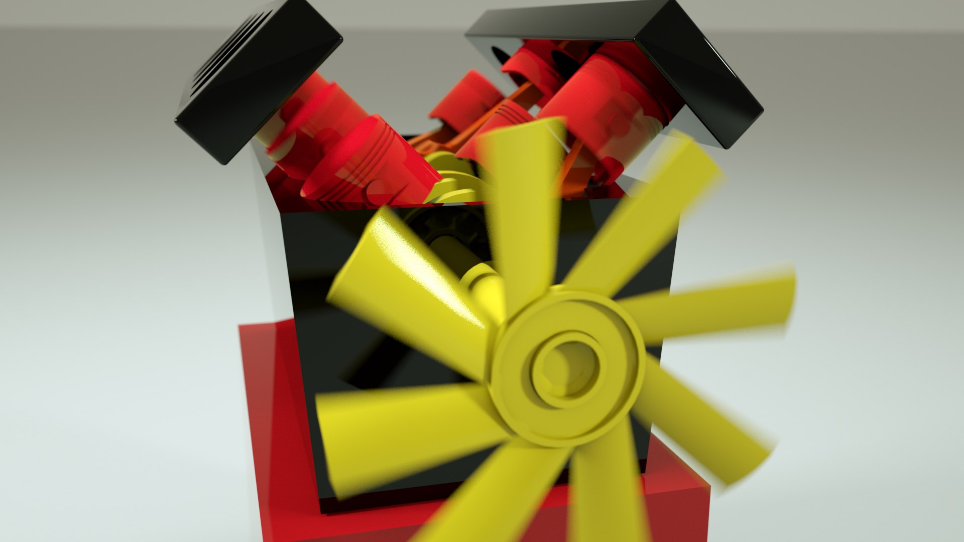 V8 Engine Animated - Octane Render 3D - TurboSquid 1793364