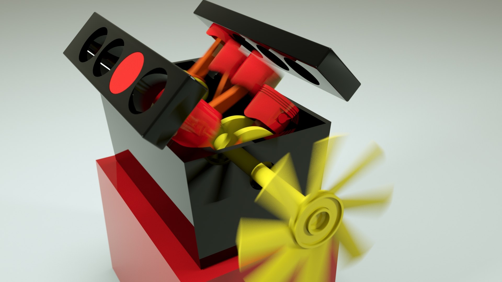 V8 Engine Animated - Octane Render 3D - TurboSquid 1793364