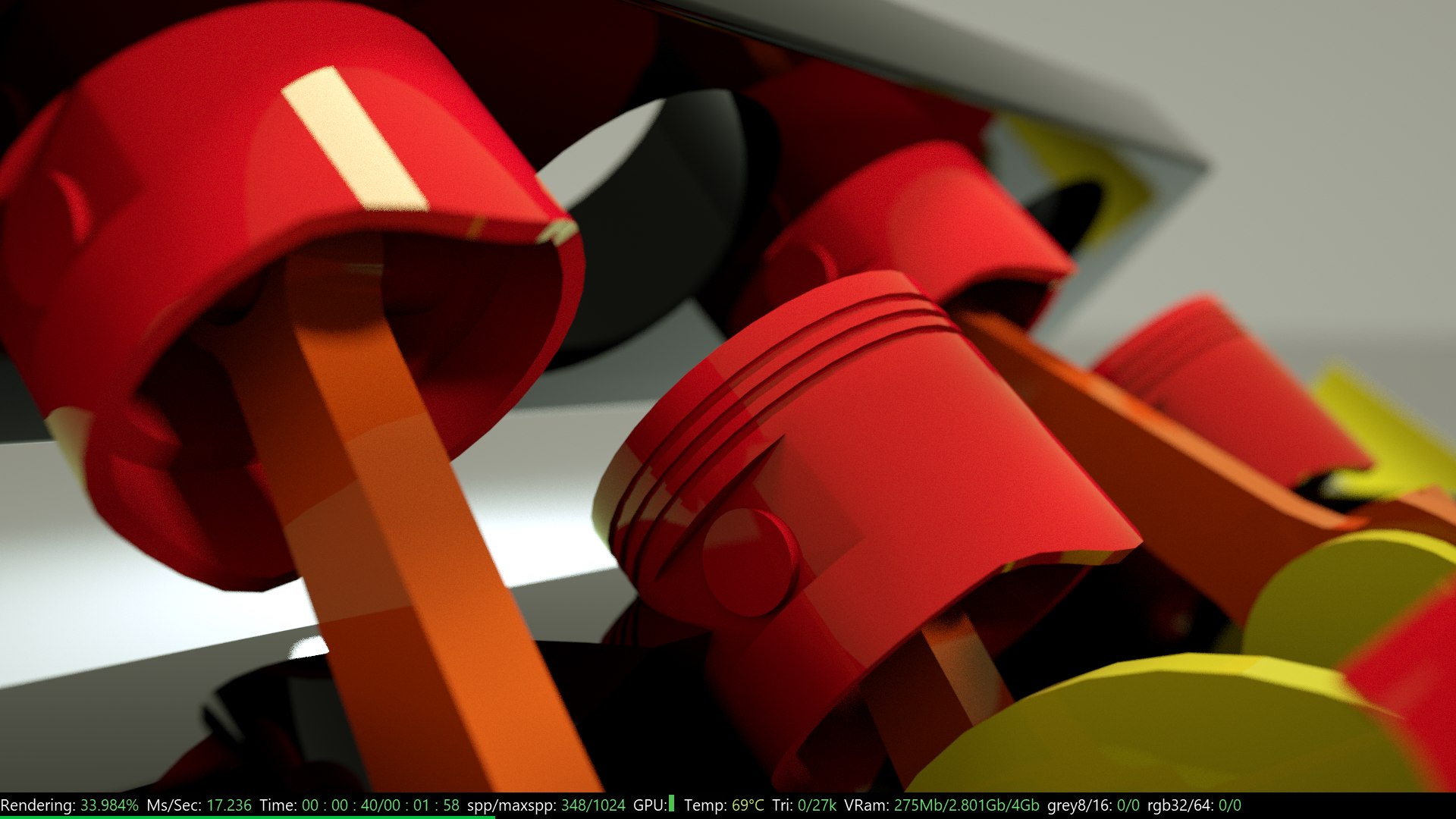 V8 Engine Animated - Octane Render 3D - TurboSquid 1793364