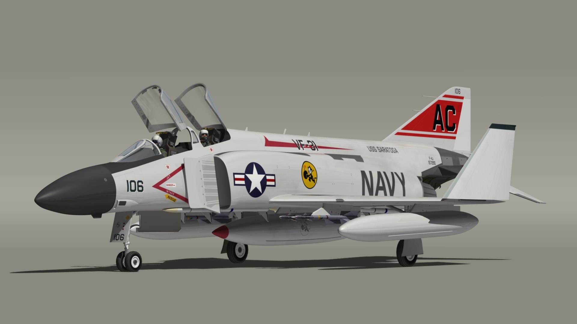 3D McDonnell Douglas F4J Phantom II Model - TurboSquid 1898606