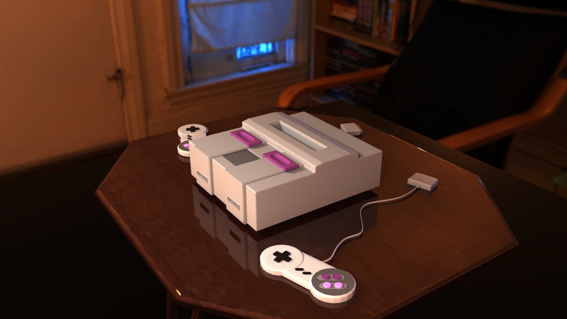 Snes Console 3D - TurboSquid 1287350