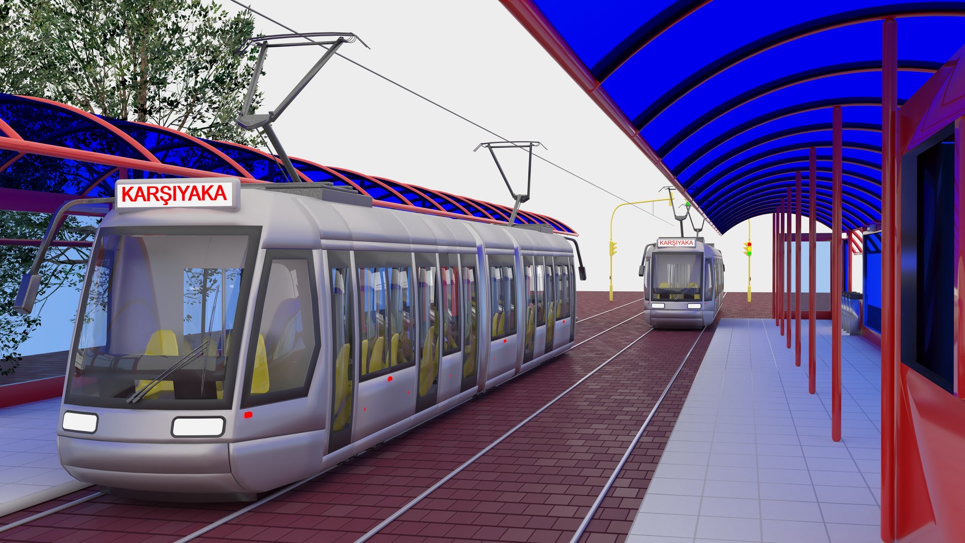 3D Tram Station - TurboSquid 2041240