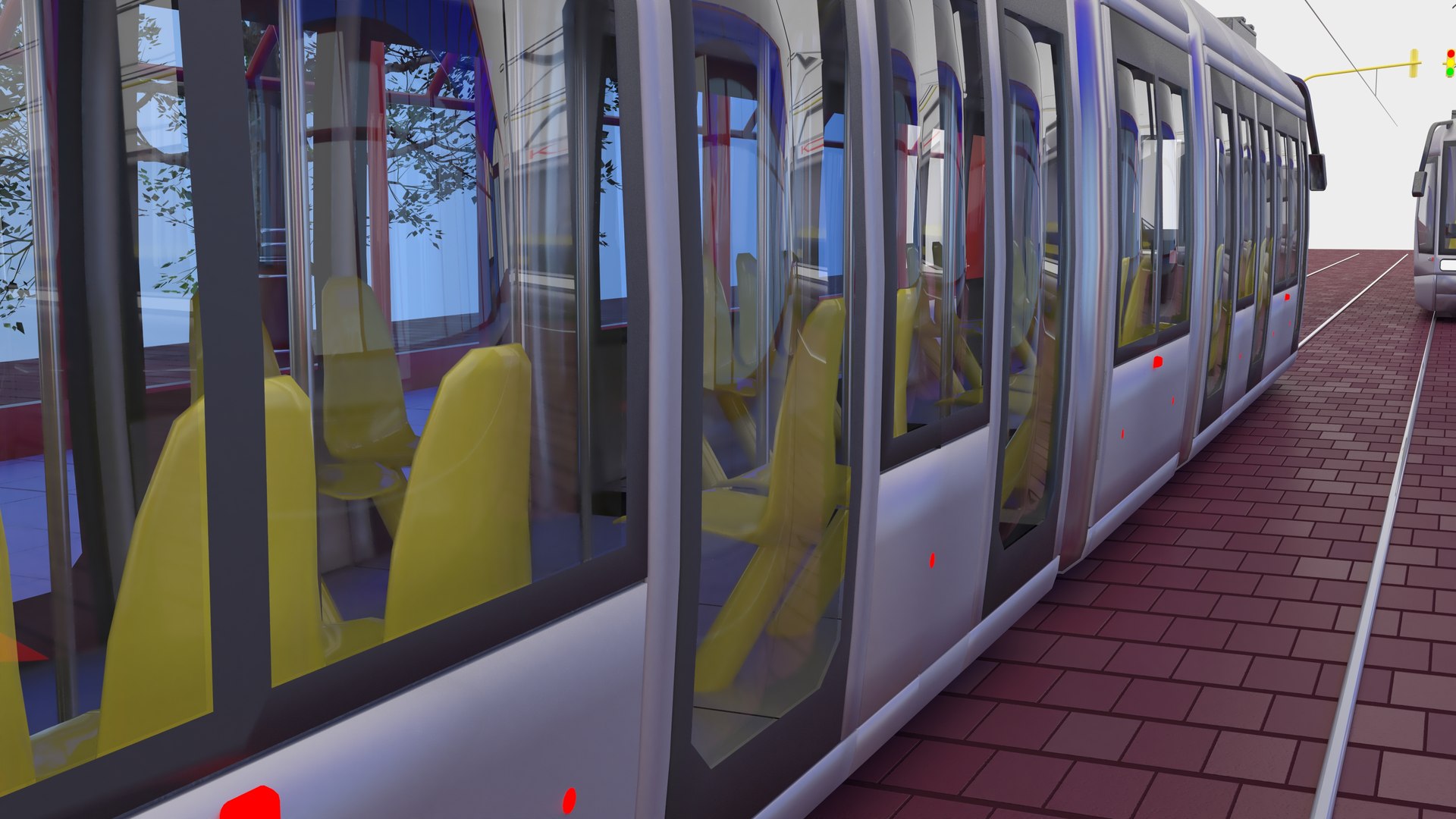3D Tram Station - TurboSquid 2041240
